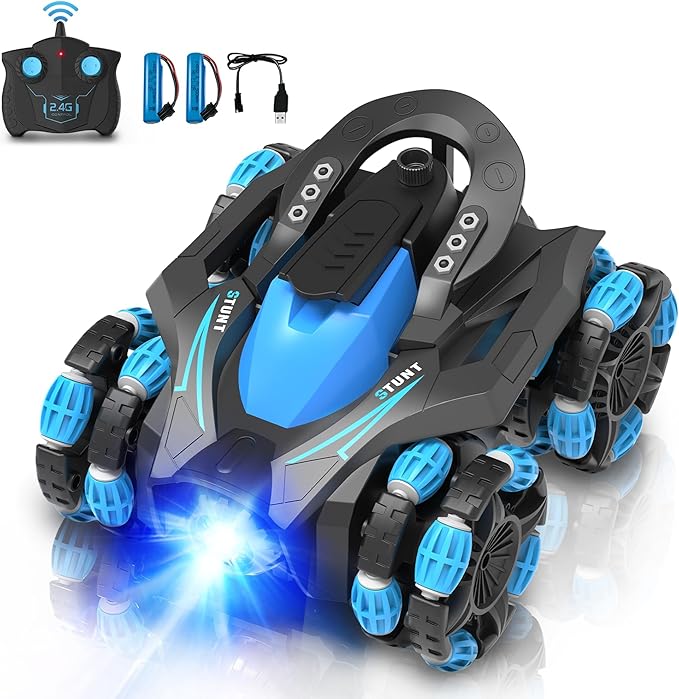 Amazon.com: Eulogia RC Stunt Car for Boys 5-12, High Speed 360 ...