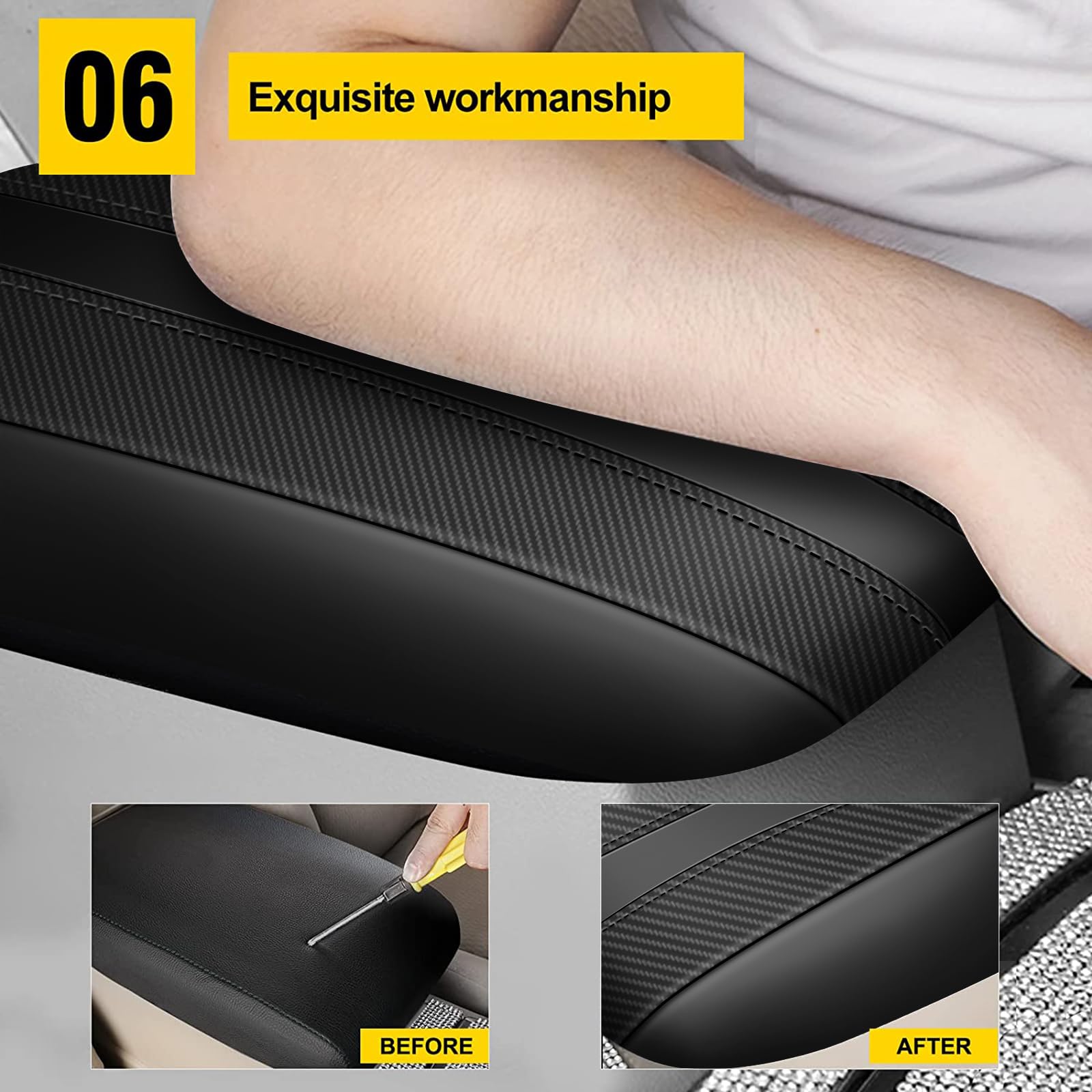 Snapklik.com : Center Console Armrest Covers For 2008-2014 Toyota ...