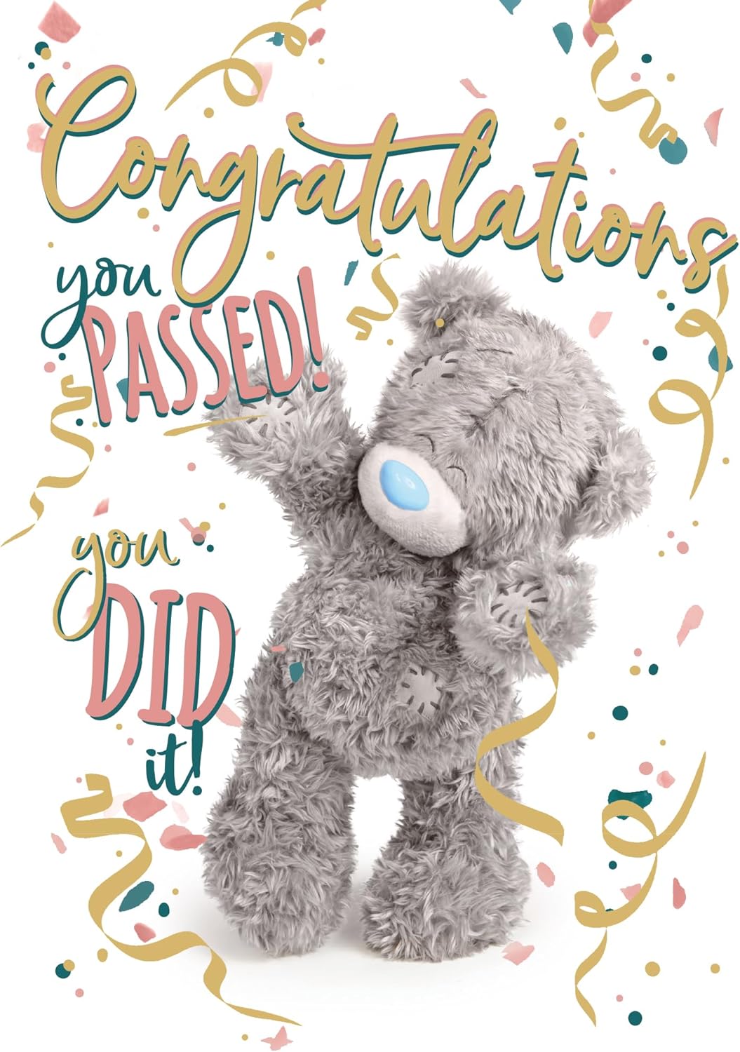 Me To You Tatty Teddy Greeting Card Congratulations You Passed! 5x7ins ...