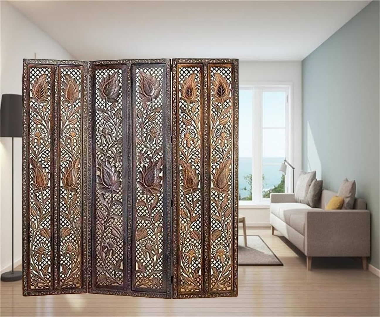 Saransh Collection Wooden Room Partition for Living Room Partition Room ...