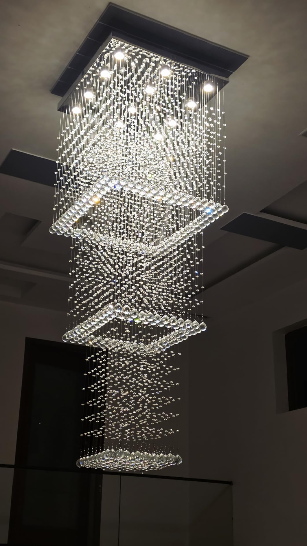 Buy Harold Electricals 6 Light Magna Raindrop Crystal Chandelier ...
