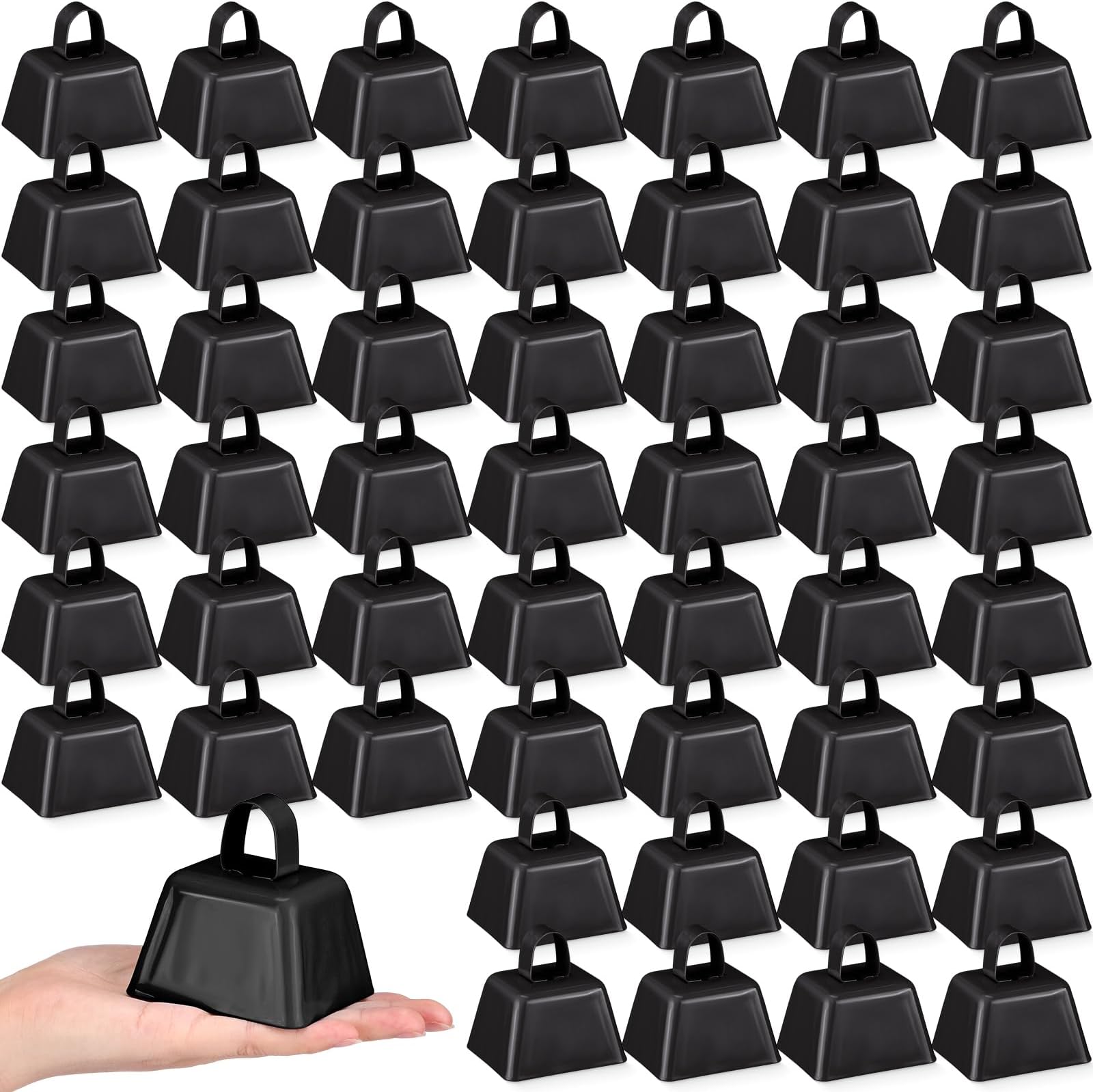 Amazon.com: Fiada 48 Pcs Cowbells Noise Maker with Handles Small Cow ...