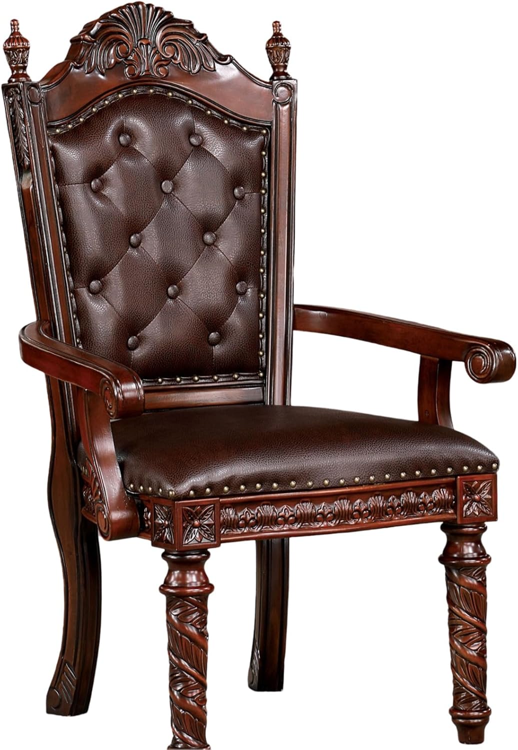 Amazon.com - Modern Dining Chairs Set of 2 with Sturdy Natural Wood ...