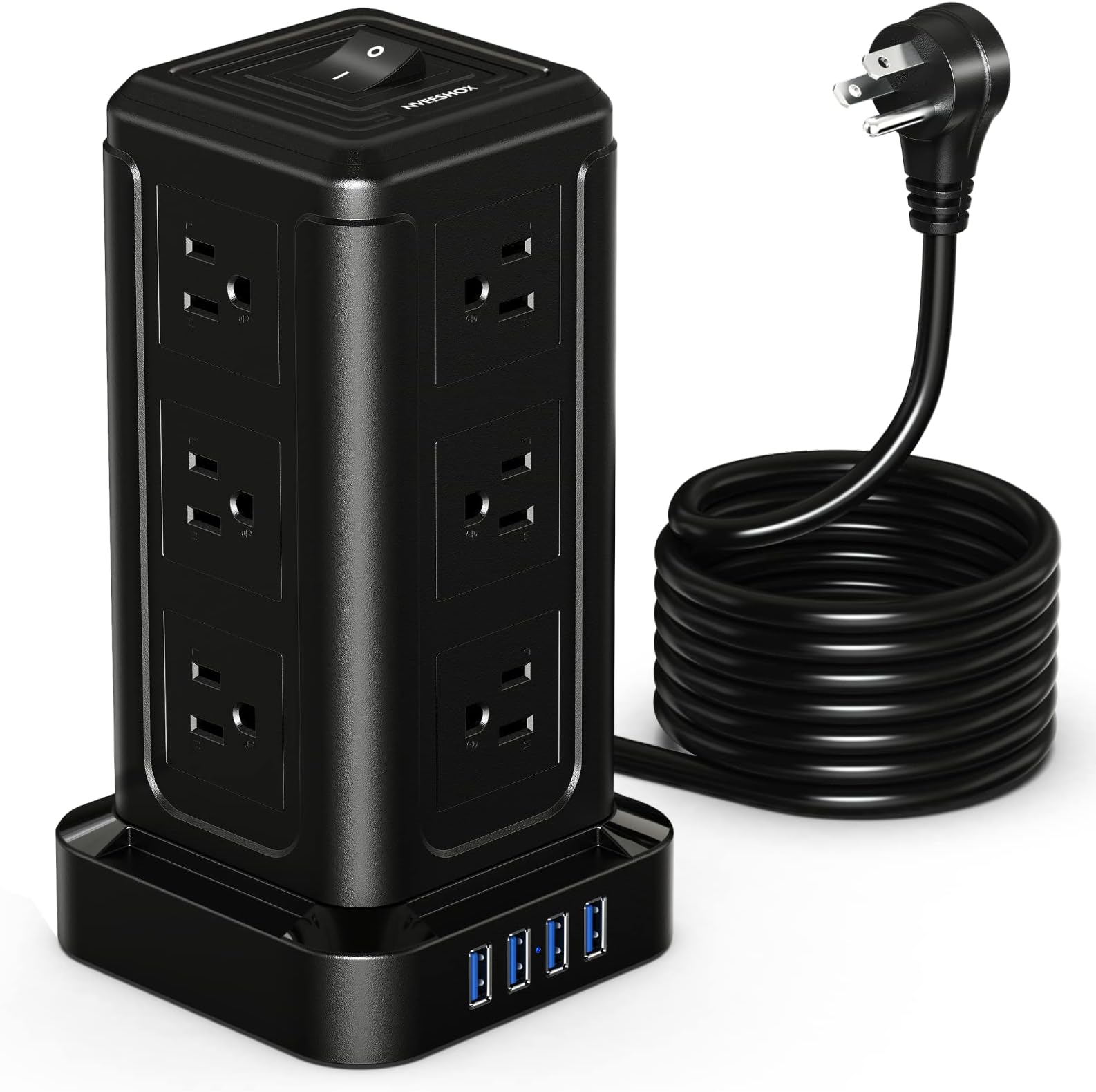 Amazon.com: NVEESHOX Power Strip Surge Protector Tower with 12 Outlets ...