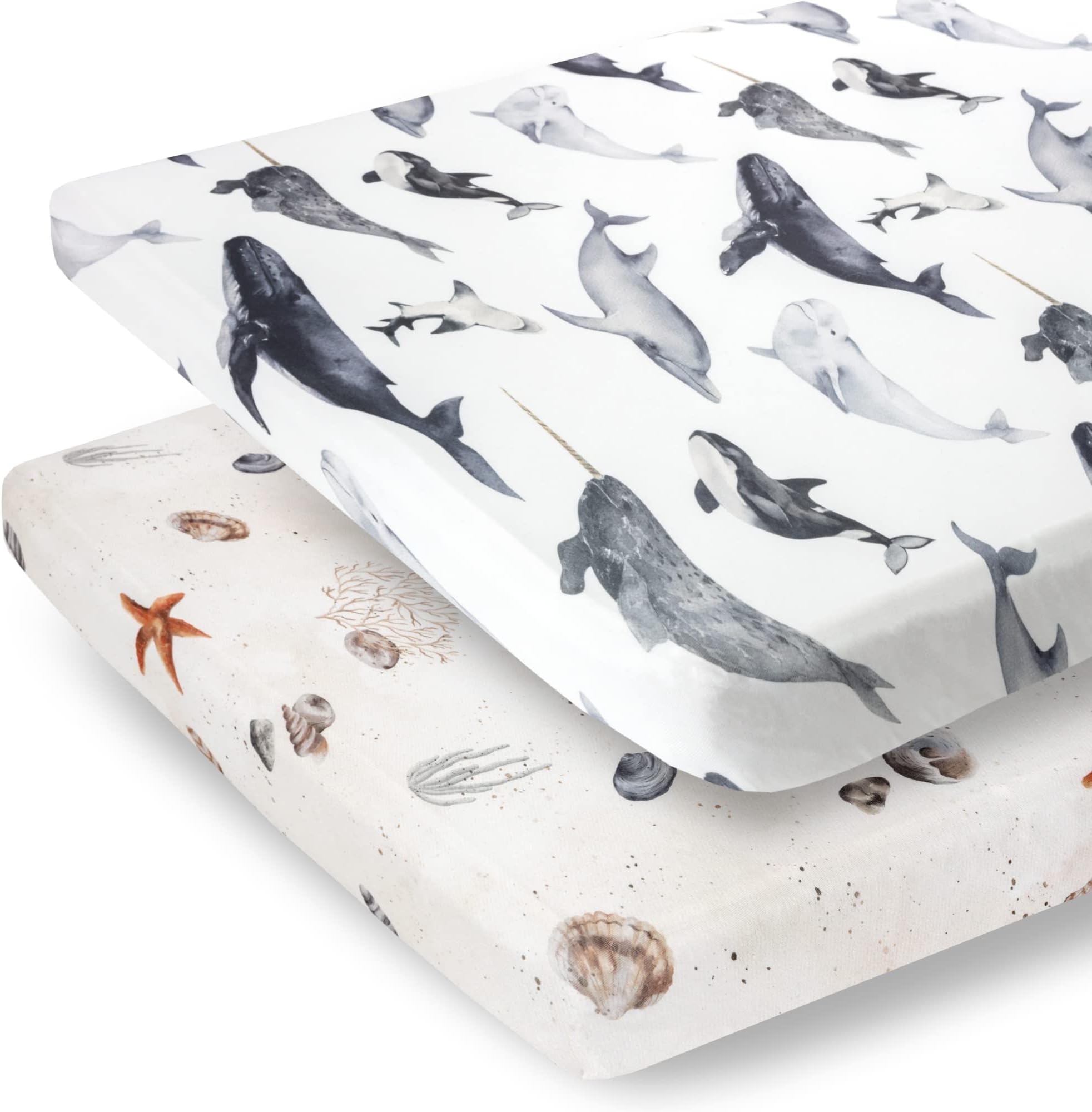 Amazon.com : Stretchy Ultra Soft Jersey Knit Fitted Pack n Play Sheets ...