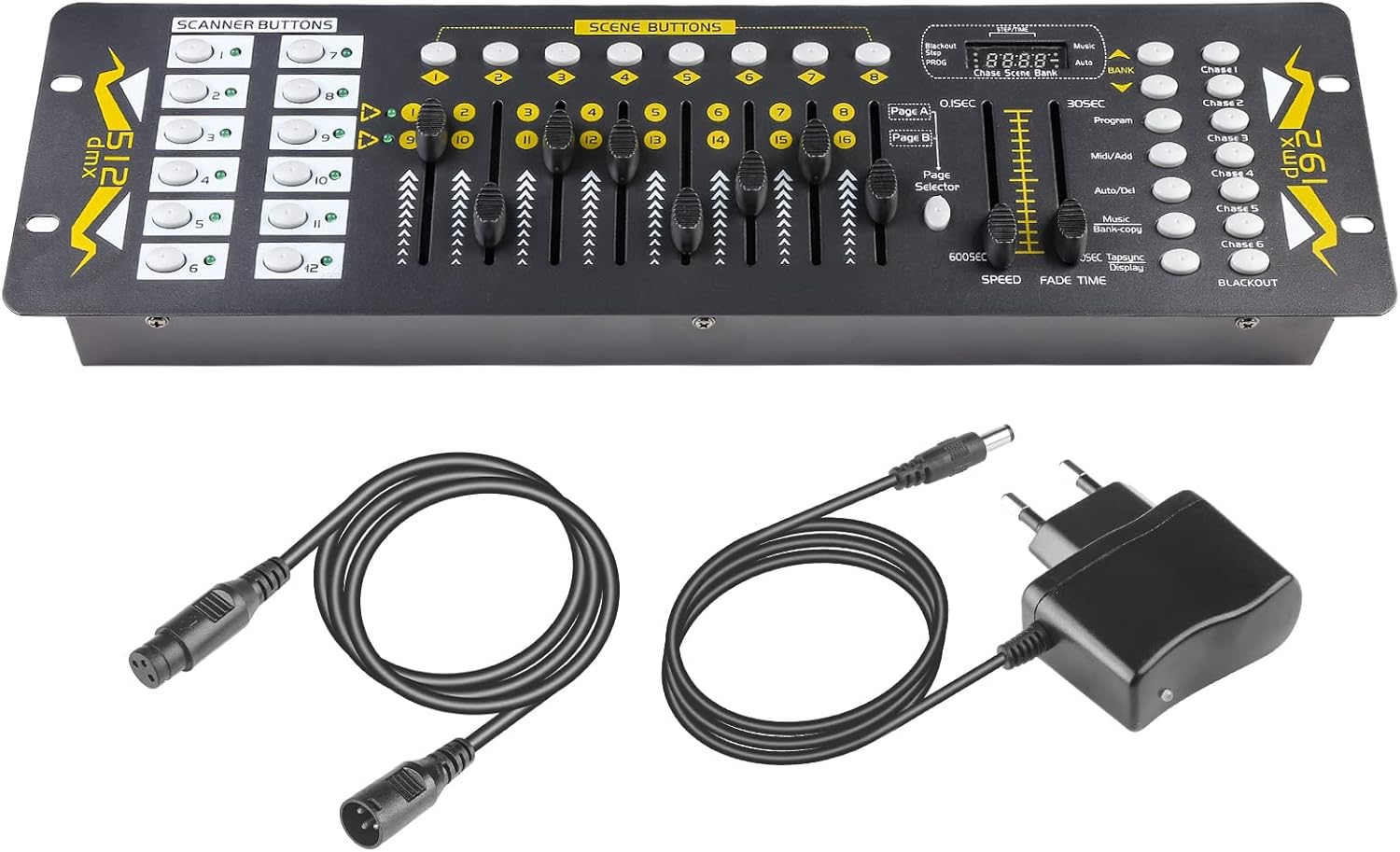 Controller DMX,Centralina Dmx,192 Canali DMX 512,Mixer luci palco ...