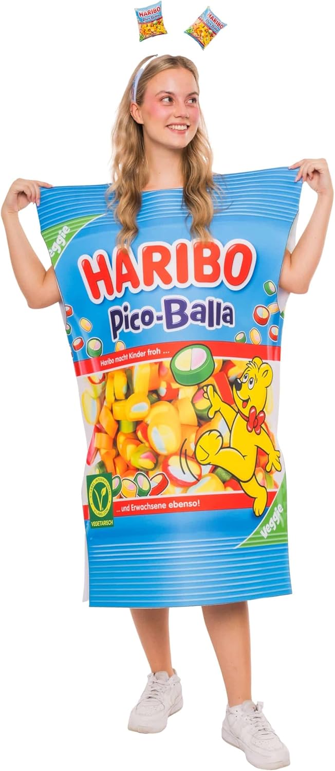 Deiters Kostüm HARIBO Pico-Balla Erwachsene bunt one size : Amazon.de ...