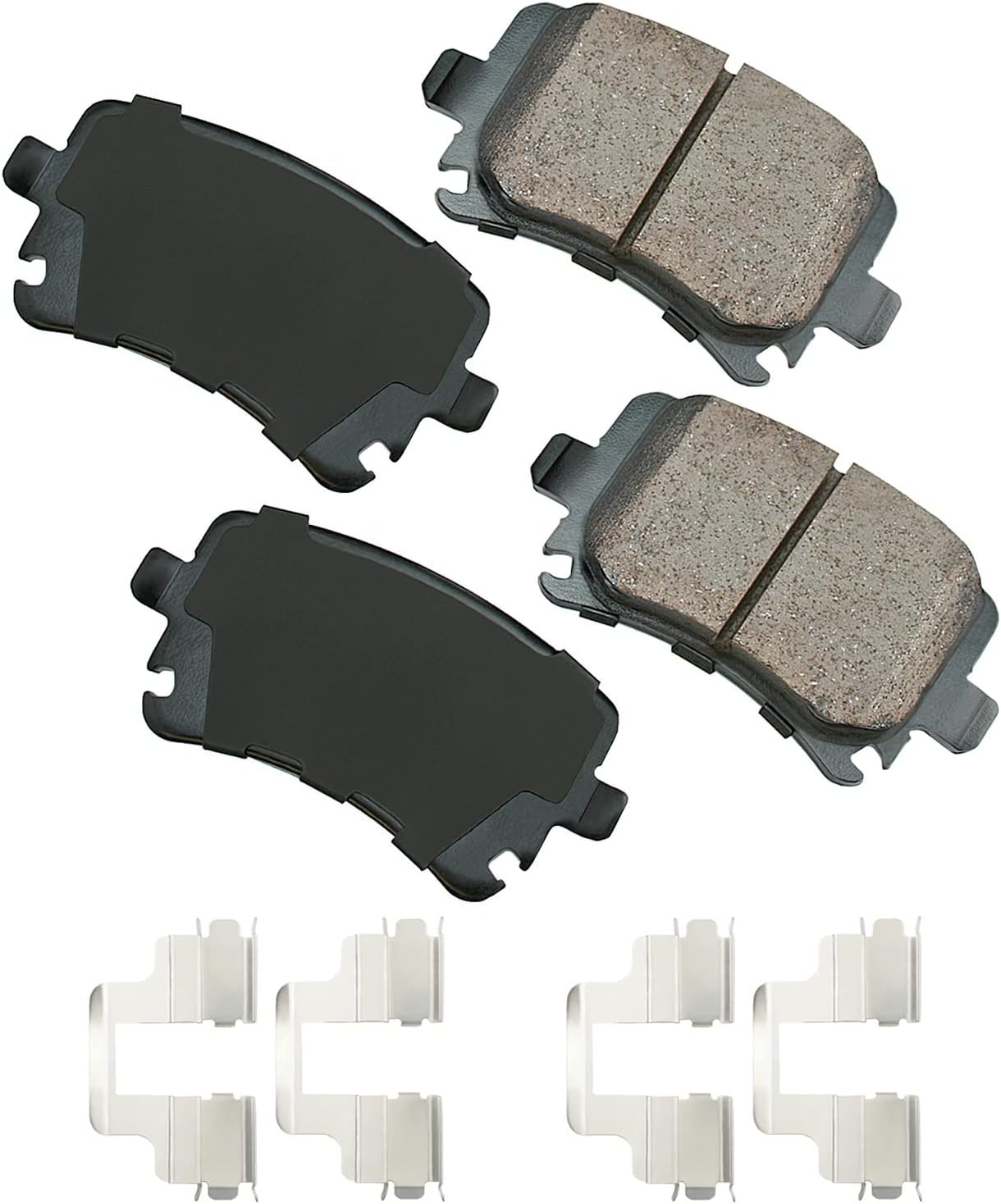 Amazon.com: Akebono ACT1879 Ultra-Premium Ceramic Rear Disc Brake Pads ...