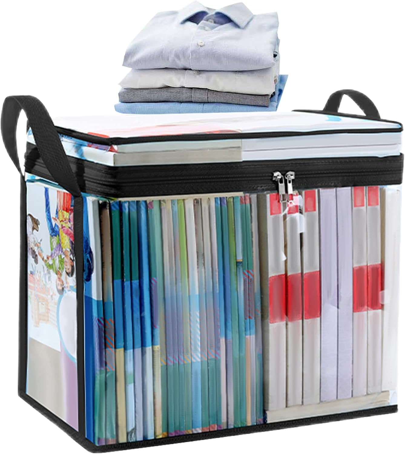 Clothing Bag - Clear Storage Bag with Zip, High-Performance Handle ...