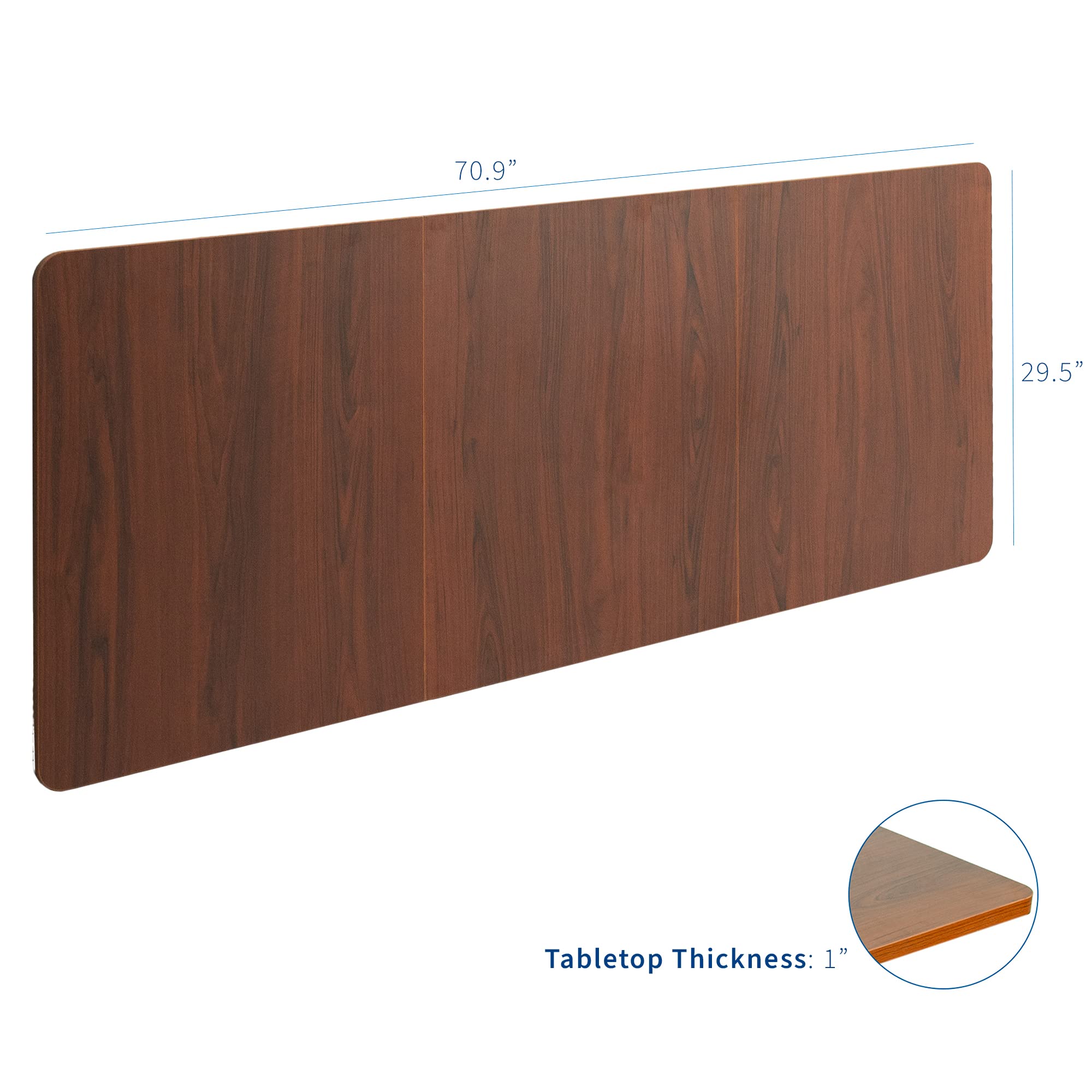 VIVO Universal 71 x 30 inch Table Top for Standard and Sit to Stand ...