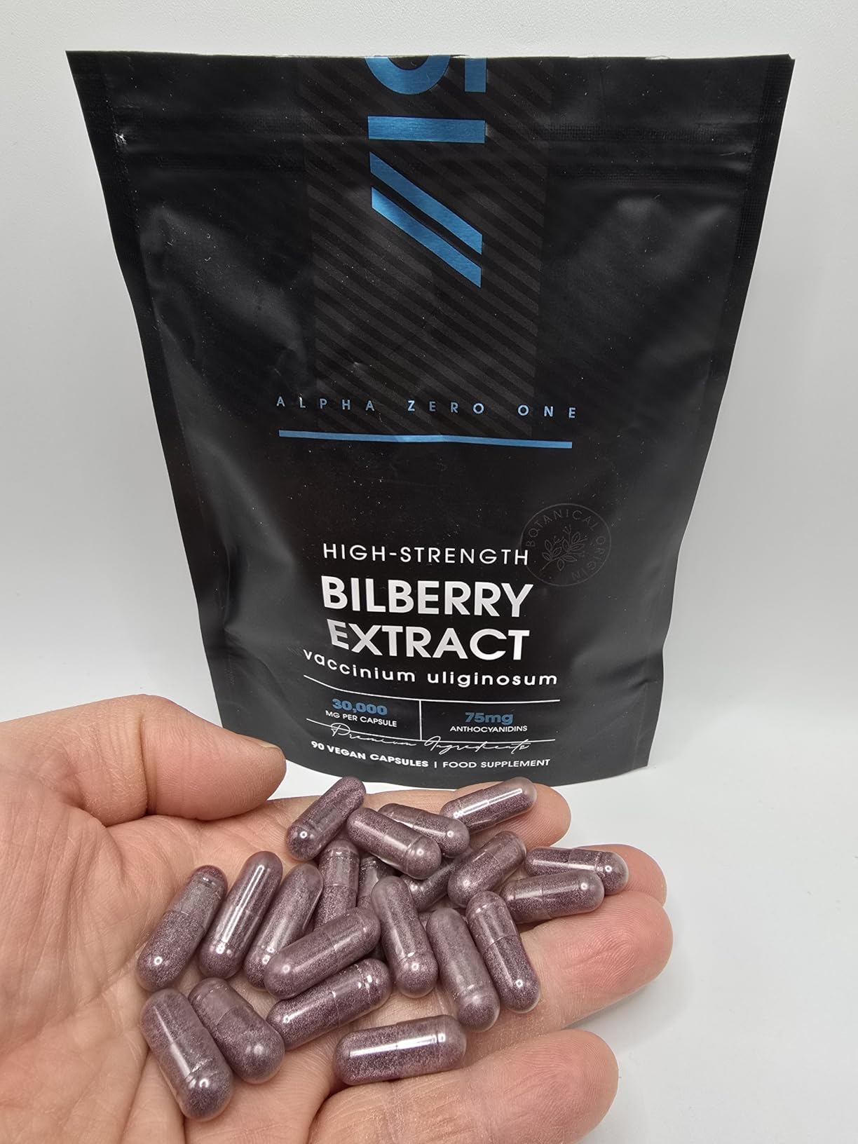 Bilberry Extract 30,000mg - Standardised 25% Anthocyanidins from 50:1 ...