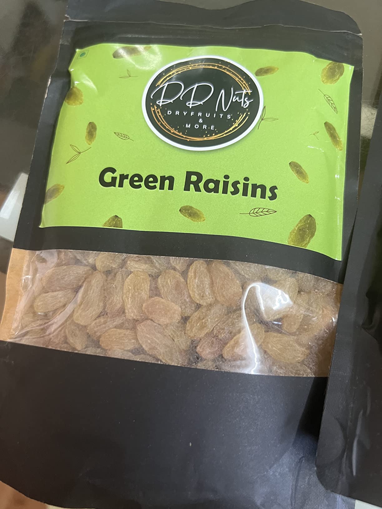 DD NUTS Seedless Green Raisins 500g | Big Size and Soft Kishmish Kismis ...