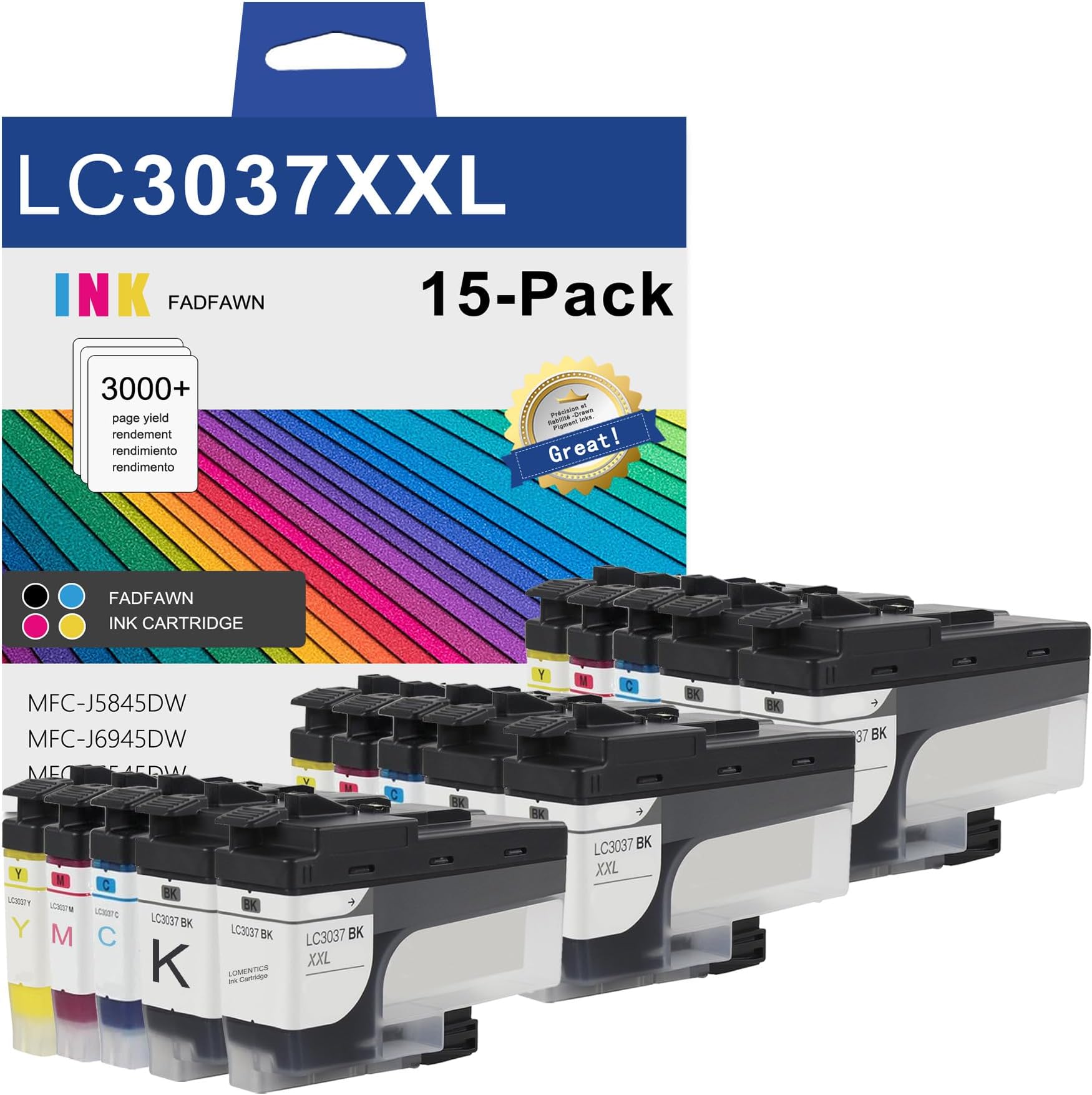 Amazon.com: Brother LC3019 Super High Yield Ink Cartridge Set : Office ...