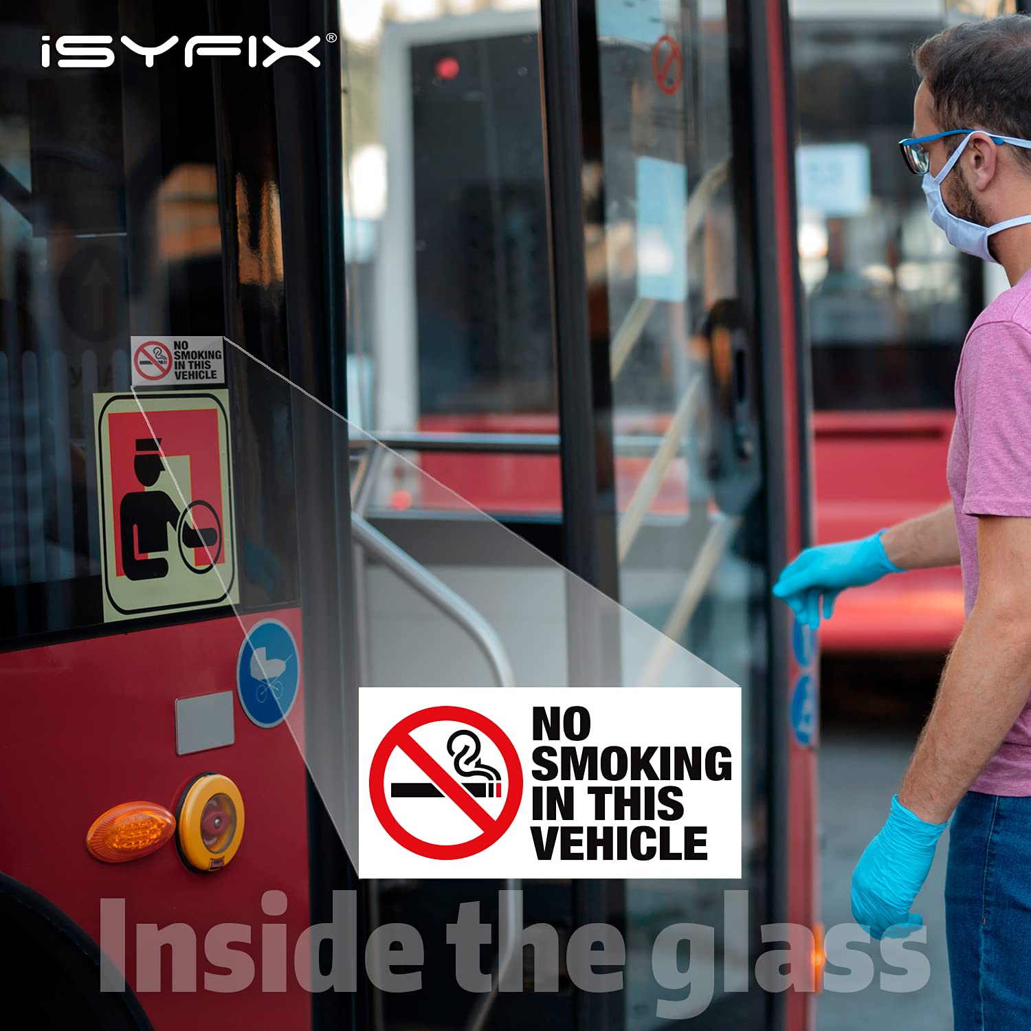 Snapklik.com : iSYFIX No Smoking In This Vehicle Decals Stickers - 6 ...