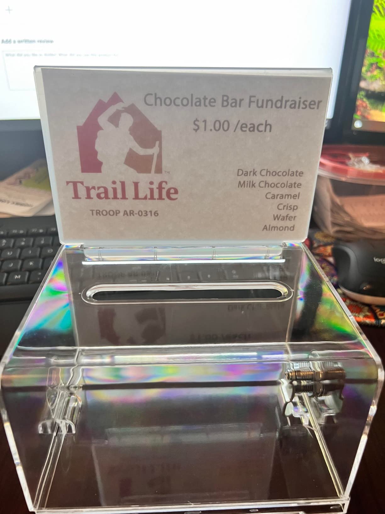 $4/mo - Finance Amazon Basics Clear Ballot Box With Lock | Buy Now, Pay ...