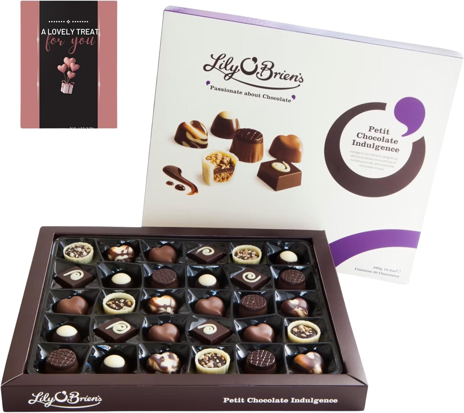 Lily O Brien Chocolates Petit Indulgence, 30 Chocolates 290g, Milk ...