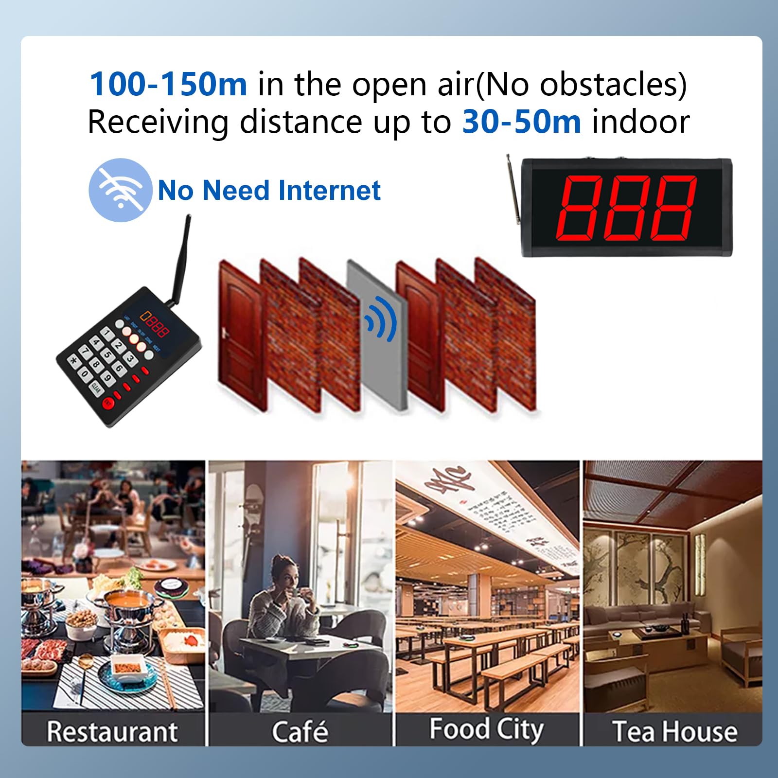 Snapklik.com : Take A Number System Queue Wireless Calling System ...