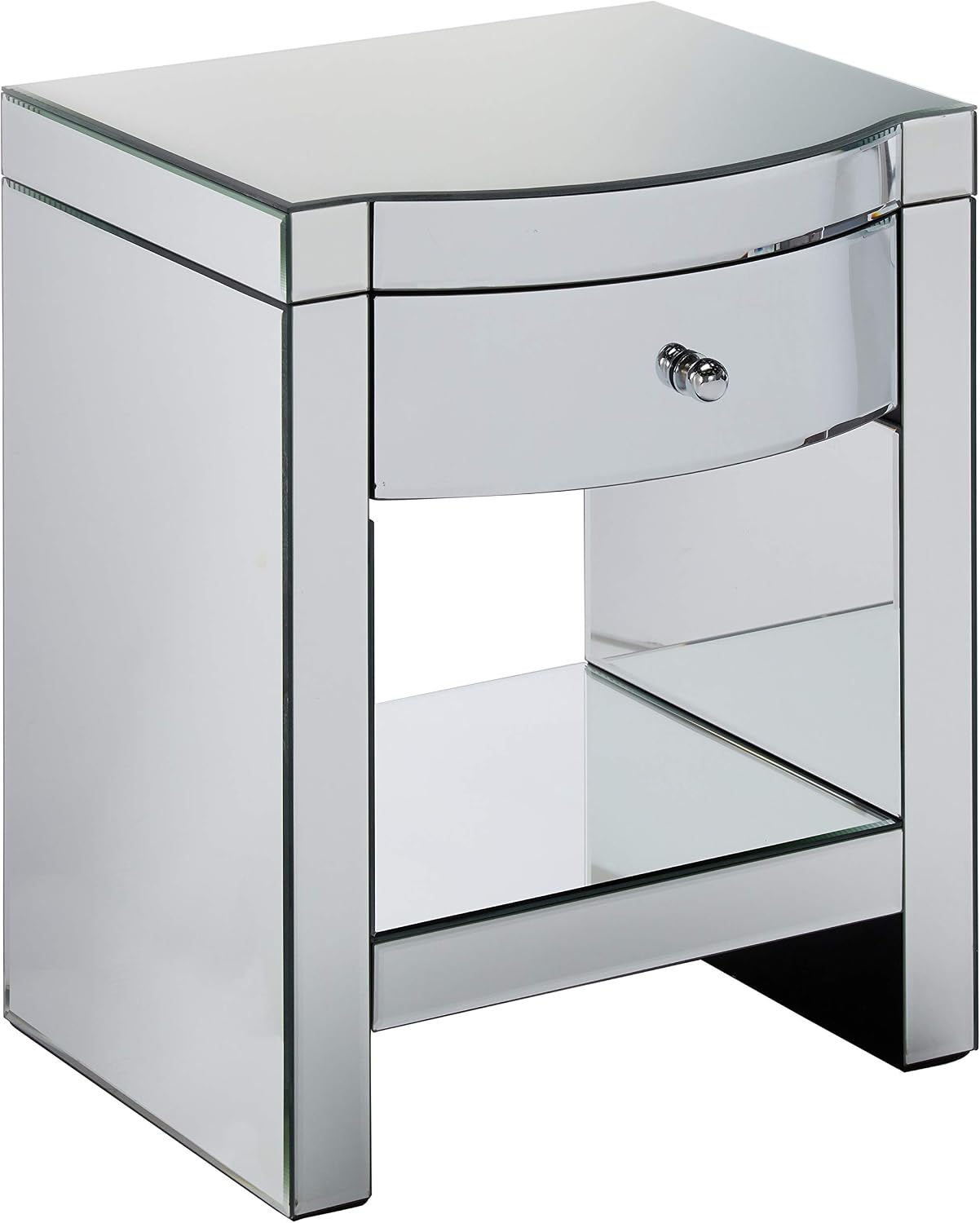 Amazon.com: Christopher Knight Home Roxie Mirrored Bedside Table ...