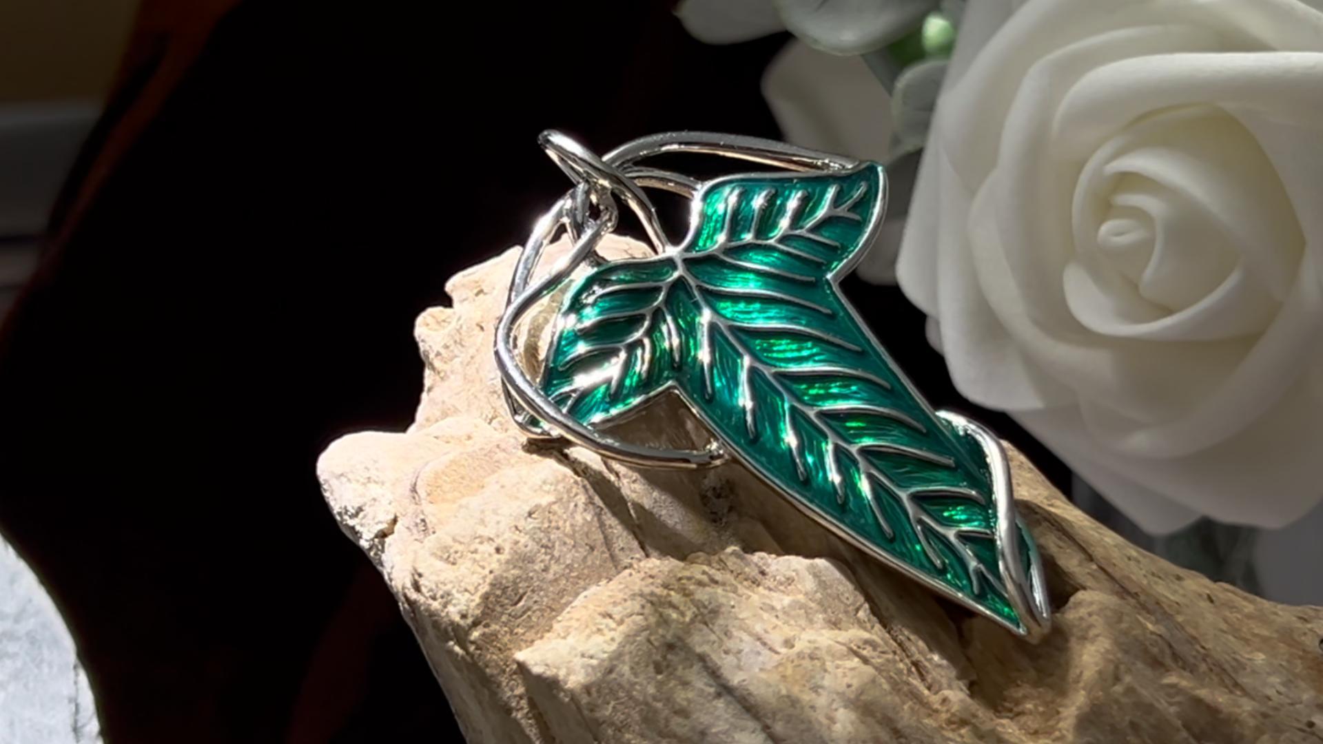 Lord Of The Rings Gifts Bahamut Christmas Elegant Elven Green Tree Leaf ...