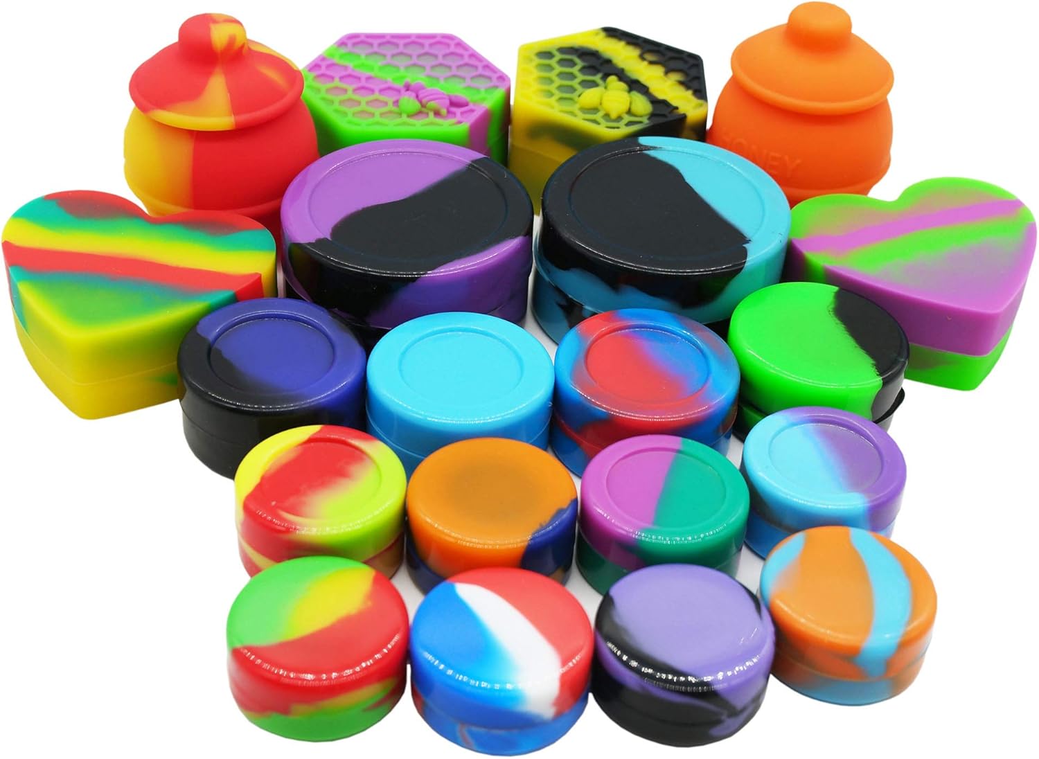 Amazon.com: Pearwell Silicone Wax Concentrate Container 4ml 5ml 7ml ...