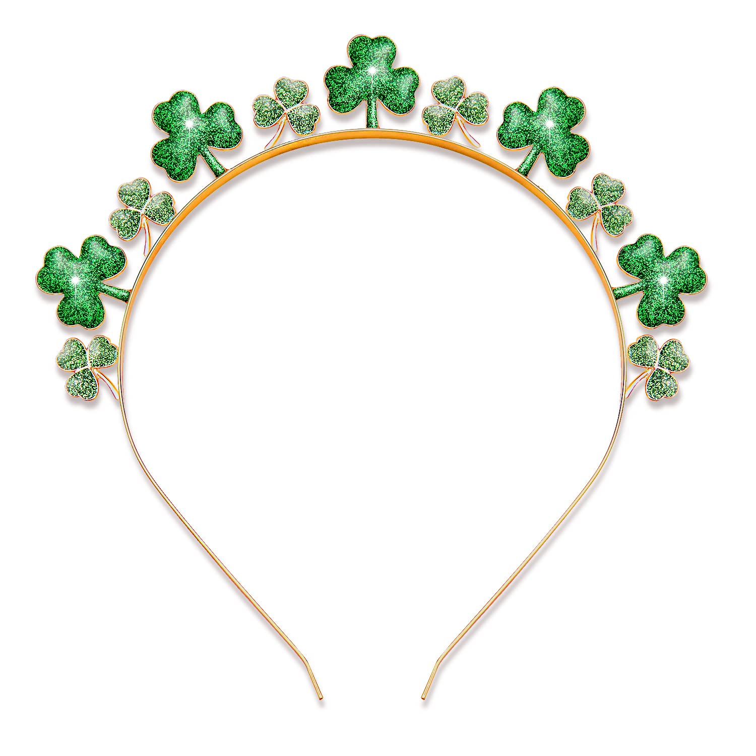 Amazon.com : CEALXHENY St. Patrick's Day Headbands, Glitter Rhinestone ...