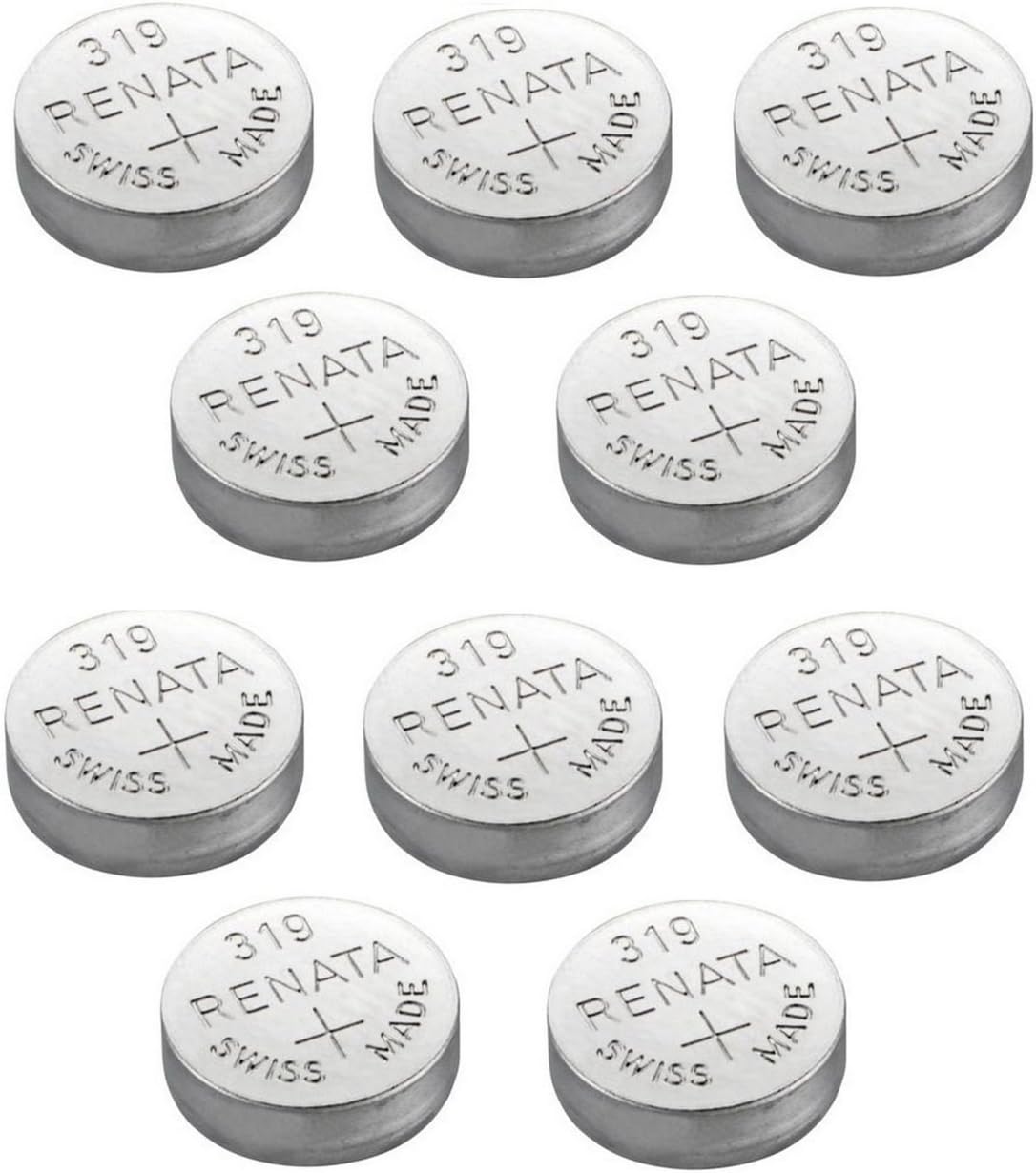 Renata 10 x 319 Watch Battery Swiss Made Silver Oxide 1.5 v(SR527SW ...