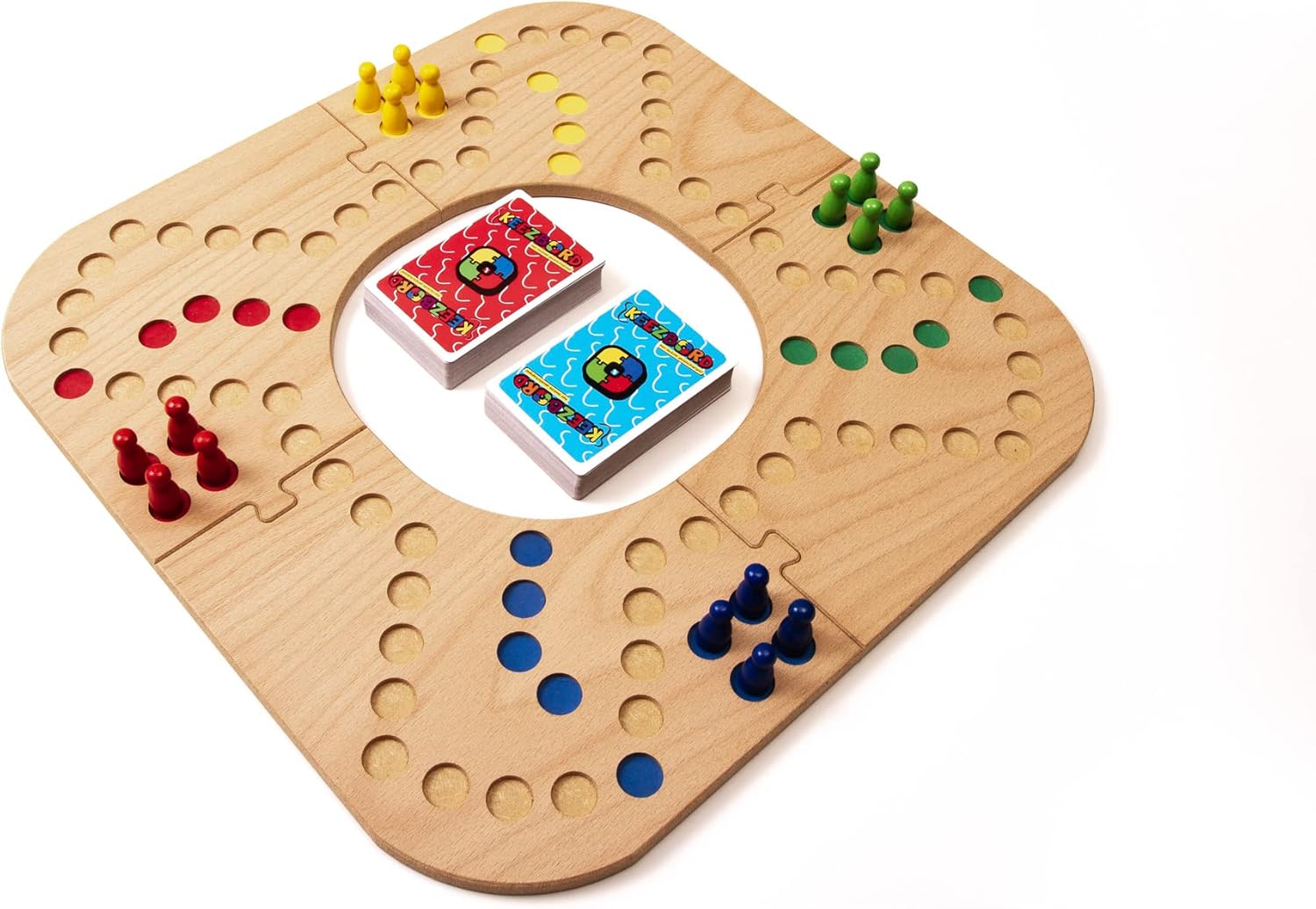 Keezbord Hölzernes 4 Personen - keezenspiel - tokkenspiel - keezen ...