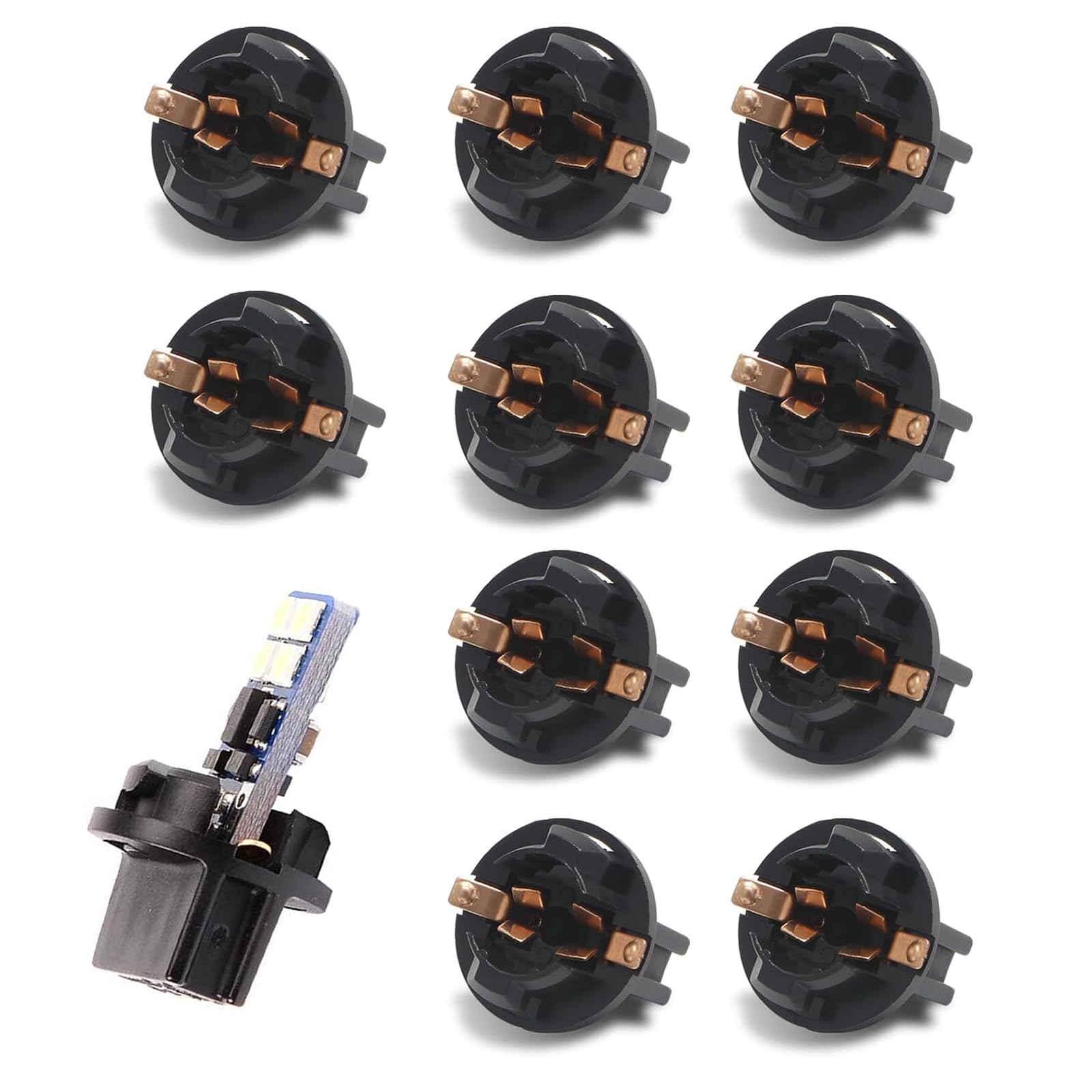 Snapklik.com : Slykew 10 PCS Car Light Holders, 0.71 Inches Mini Wedge ...
