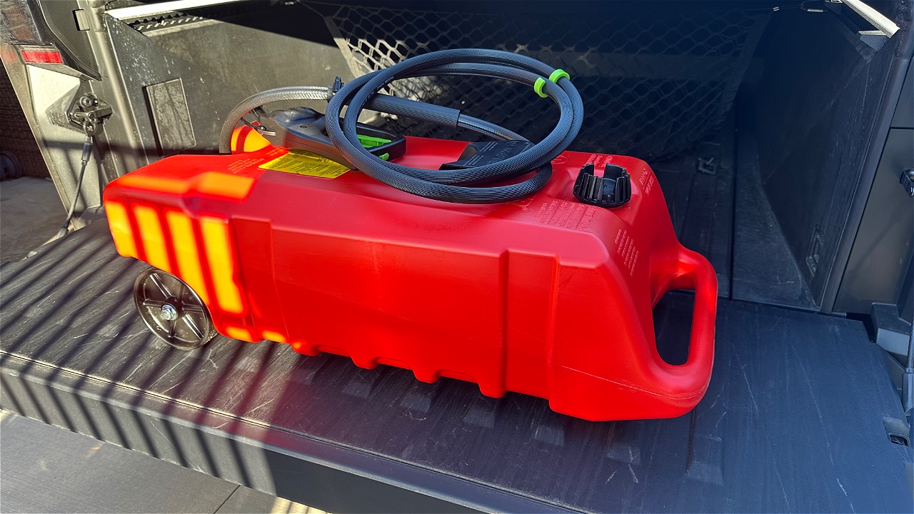 Watch Scepter 14 Gallon Portable Gas Fuel Tank Review on Amazon Live