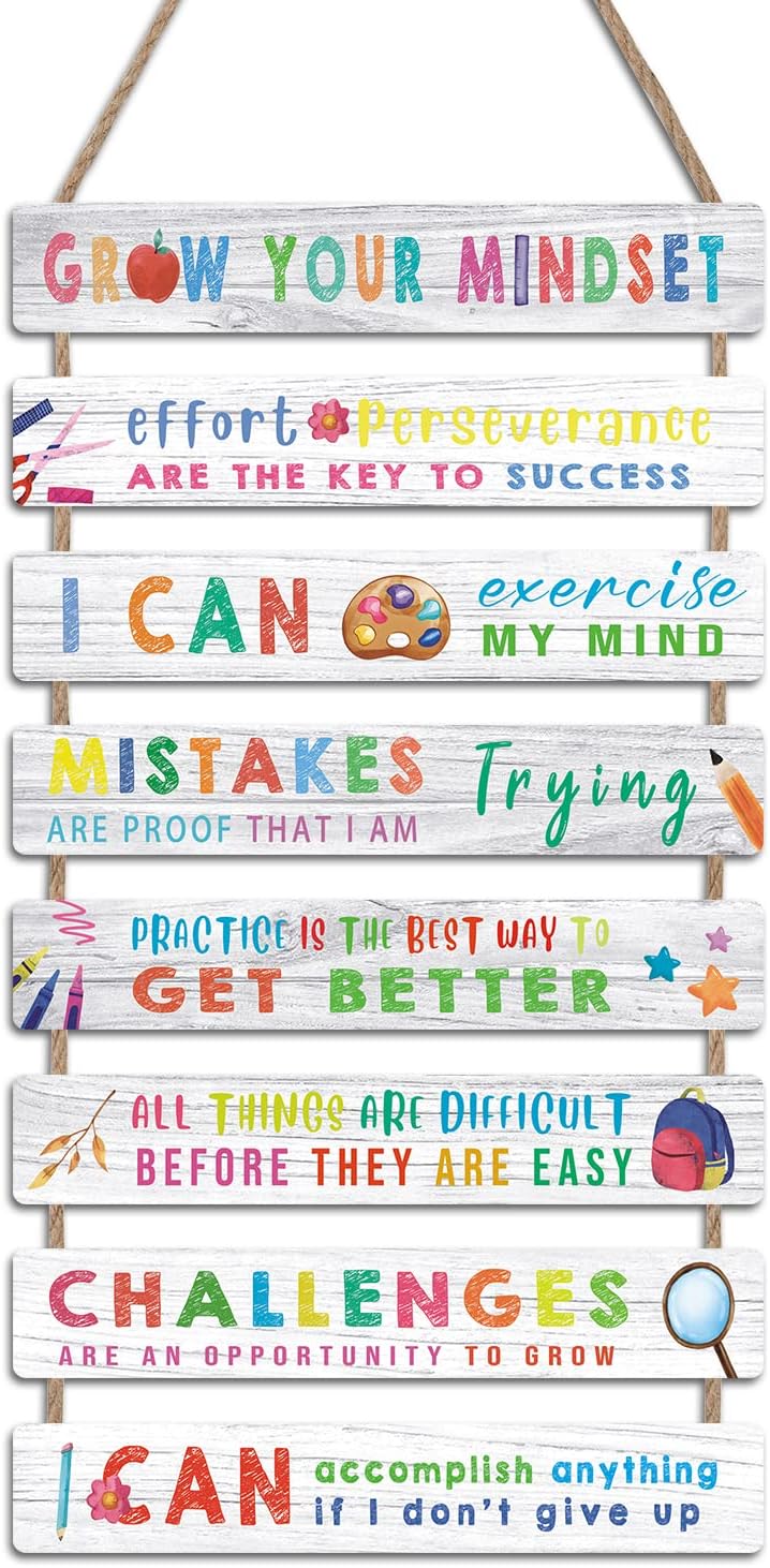 Amazon.com: HLNIUC Color Inspirational Wall Art For Kids, Girls Boys ...