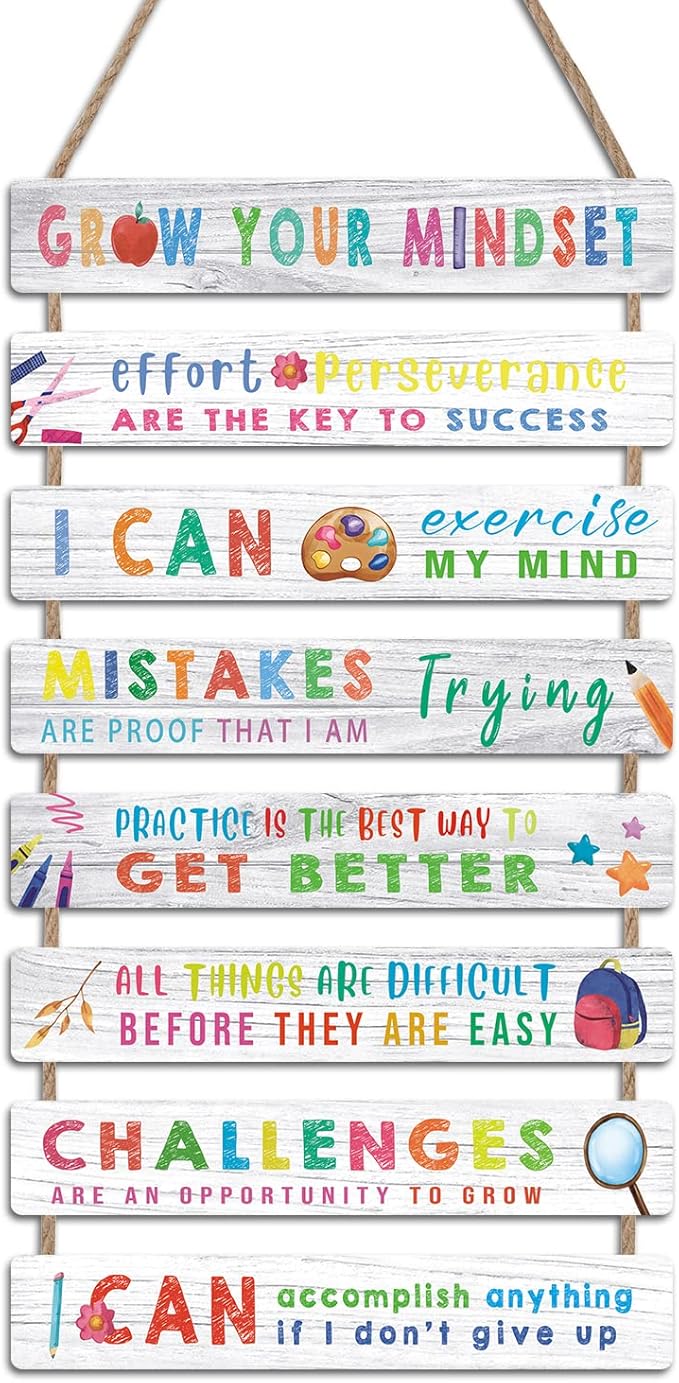 Amazon.com: HLNIUC Color Inspirational Wall Art For Kids, Girls Boys ...