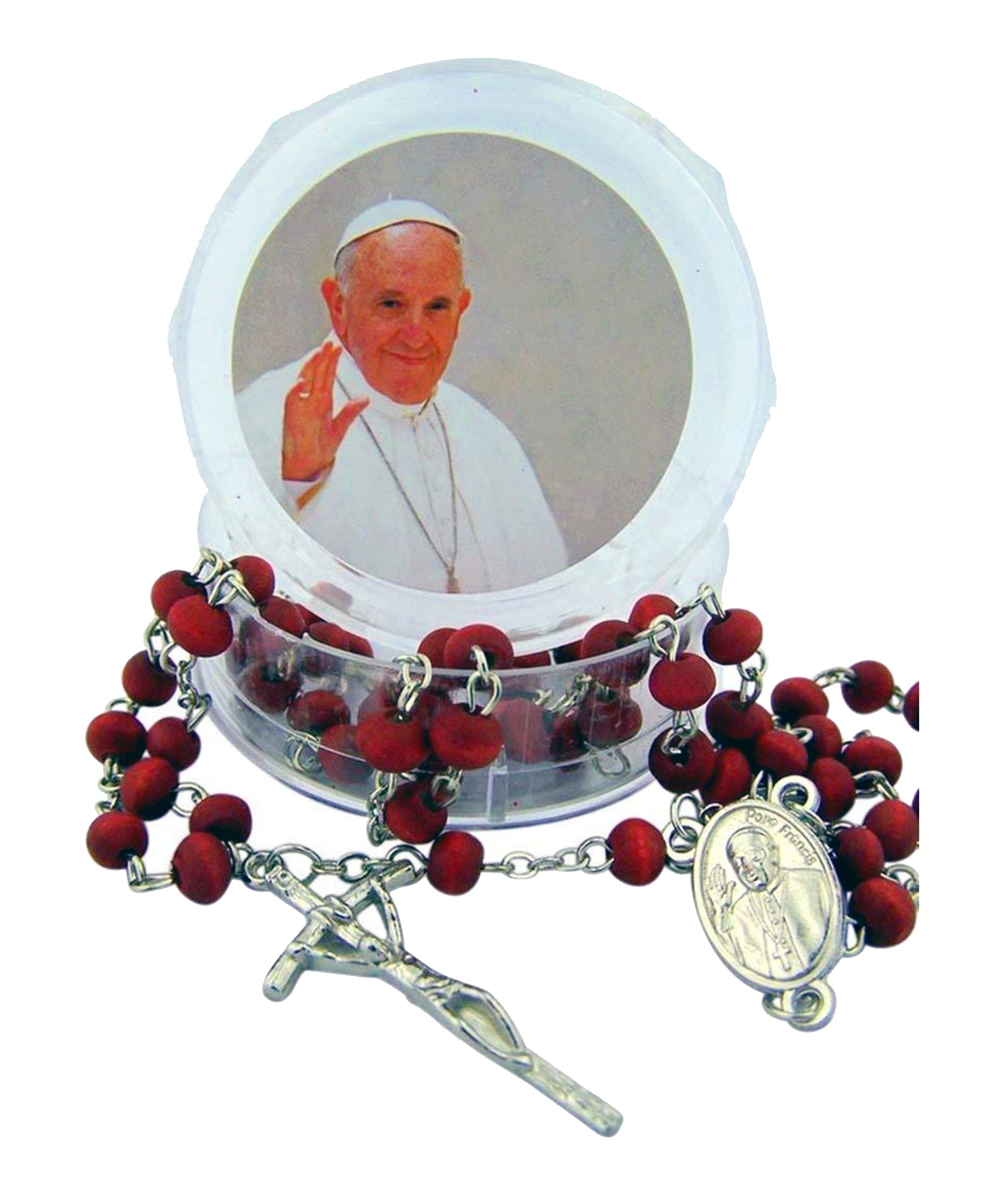 Amazon.com: col-p Catholic Handmade Pope Francis Rose Scented Bead ...