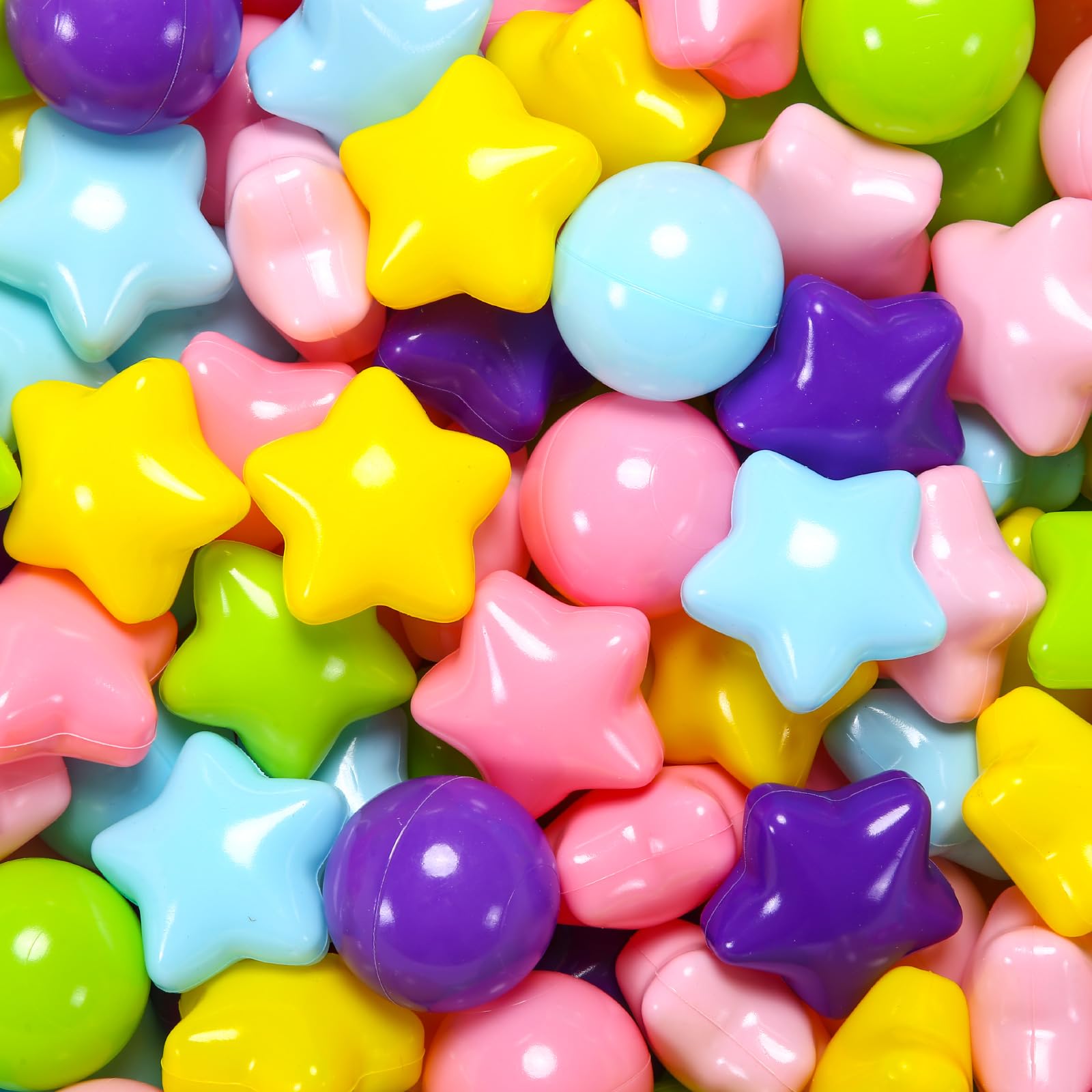 Snapklik.com : Heopeis Star Ball Pit Balls For Toddlers Ball Pits, 500 ...