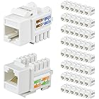 Amazon.com: Vertical Cable Cat6 90 Degree Keystone Jack – Easily Snaps ...