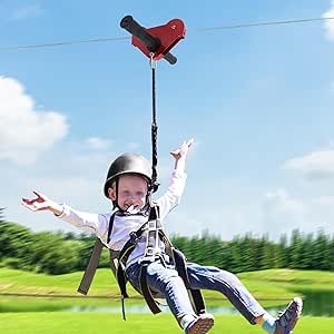 Amazon.com: Backyard Zip Line Kit, 120FT Kids Zip Line Kit Teens ...