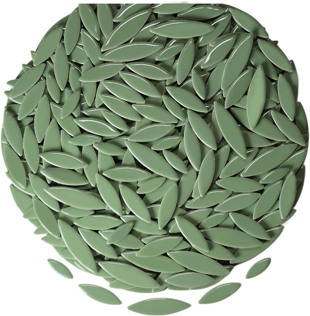 Amazon.com: VerzTile Mosaic Tiles for Crafts - Petal Shaped Ceramic ...