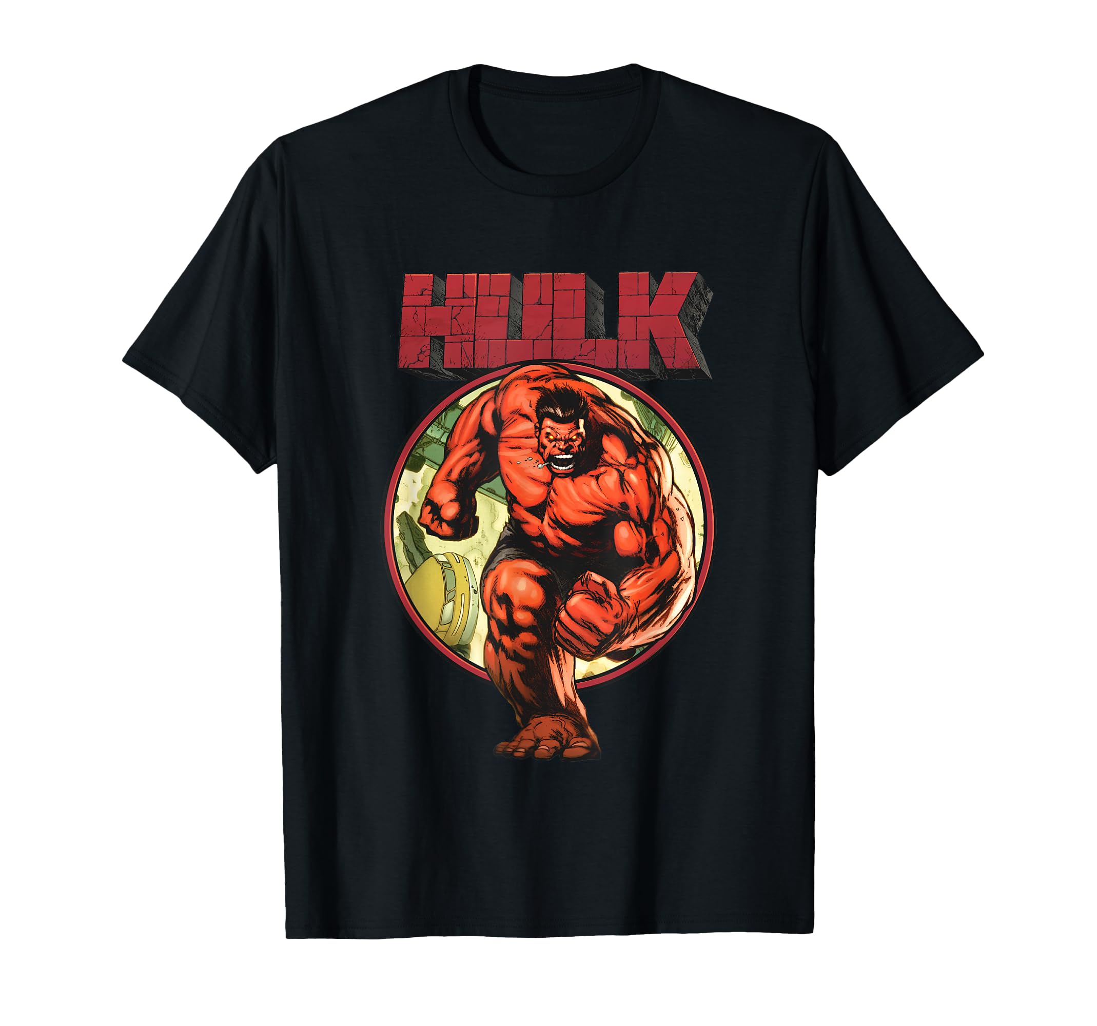 Amazon.com: Marvel Universe Classic Red Hulk Violent Run Vintage T ...