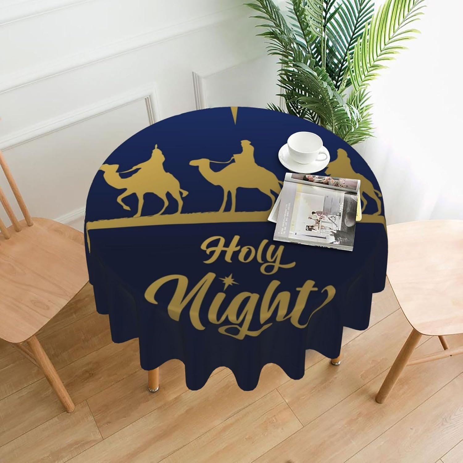Amazon.com: SLNFDKND Christian Christmas Nativity Scene O Holy Night ...