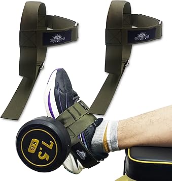 Amazon.com: Lights Mountain 2PCS Dumbbell Foot Strap Ankle Weights ...
