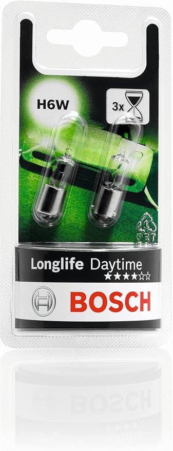 Amazon.com: Bosch H6W (434) Longlife Daytime car light bulbs - 12 V 6 W ...