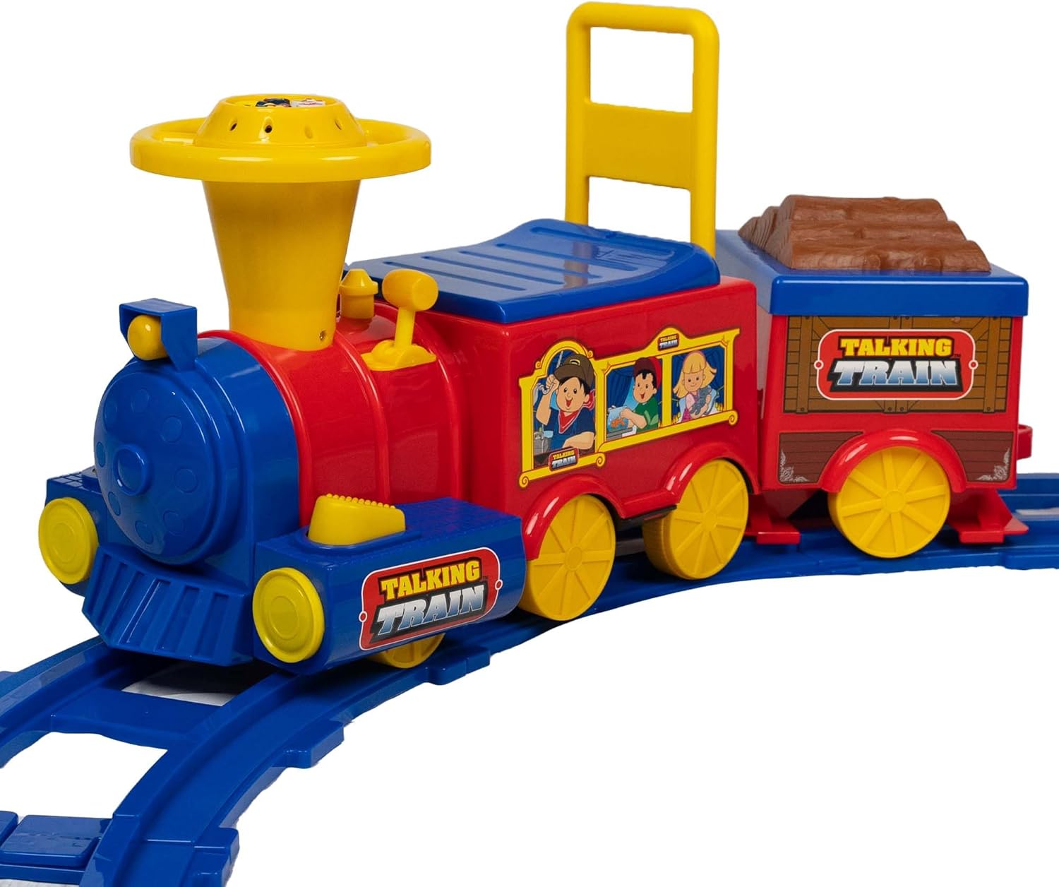 Amazon.com: Kid Motorz 6V Talking Train with Track in Red & Blue : Toys ...
