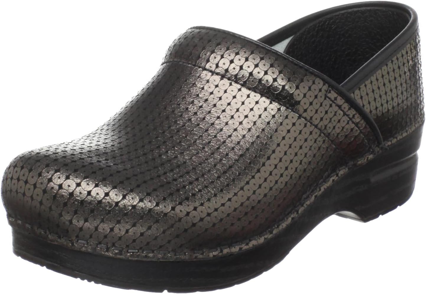 Amazon.com | Dansko Women's Professional Sequin Clog,White/Gold,35 EU ...