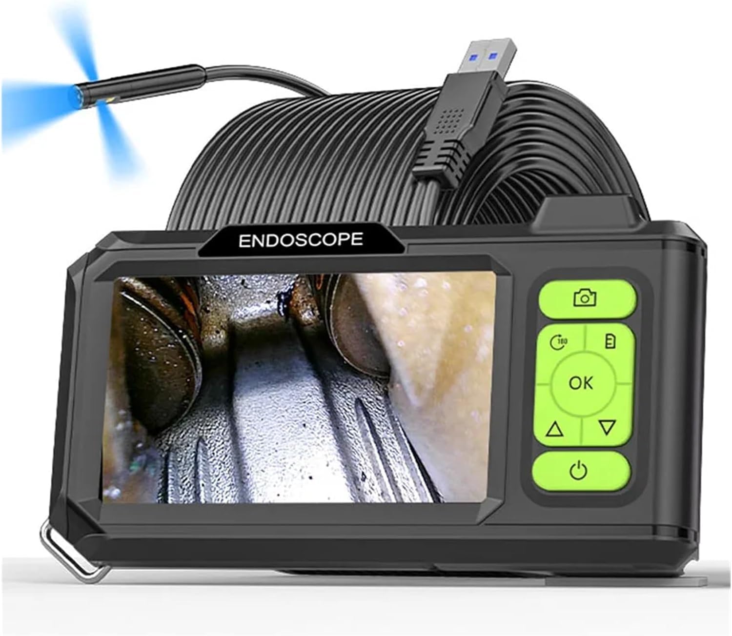 Amazon.com: BINBINNIAO Industrial Endoscope 4.3'' IPS Screen HD1920P ...