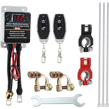 Amazon.com: Remote Battery Disconnect Switch, Kill Switch for Car DC12V ...