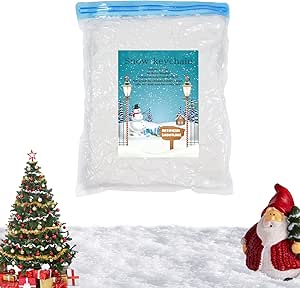 Amazon.com: Artificial Snow 17.7 Ounces Fake Snow Decoration for Winter ...
