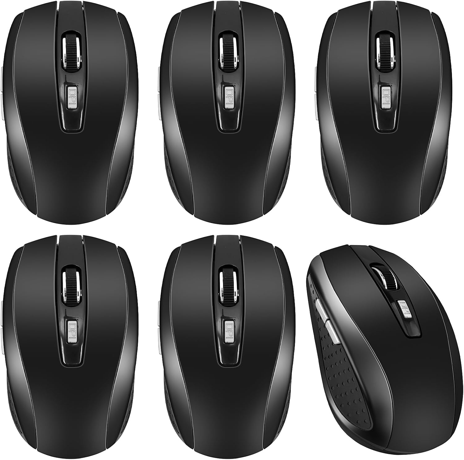 6 Pack Wireless Mouse for Laptop, 1200 DPI Wireless Computer Mouse with ...