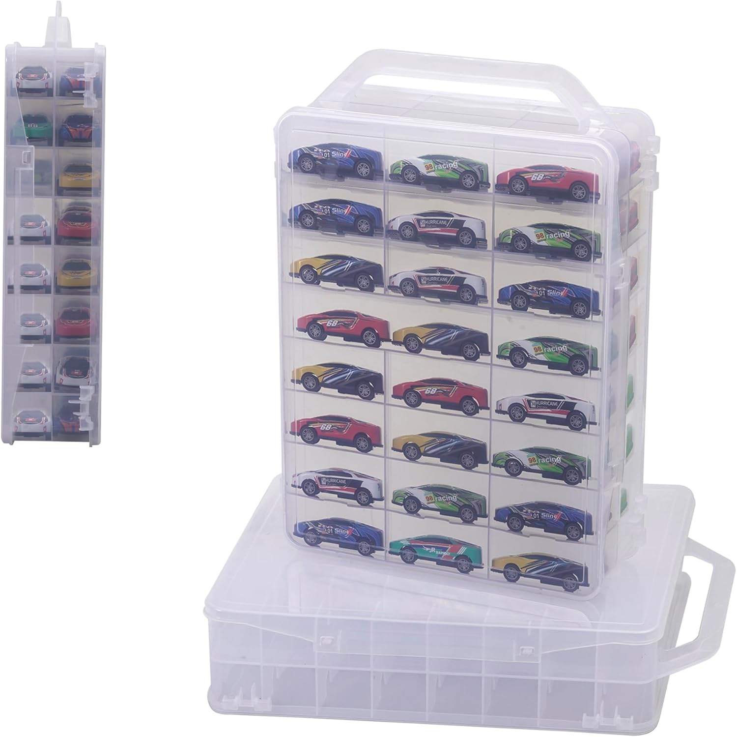 Amazon.com: TONYLAIJIANTAO Storage Case for Hot Wheels,Double Sided ...
