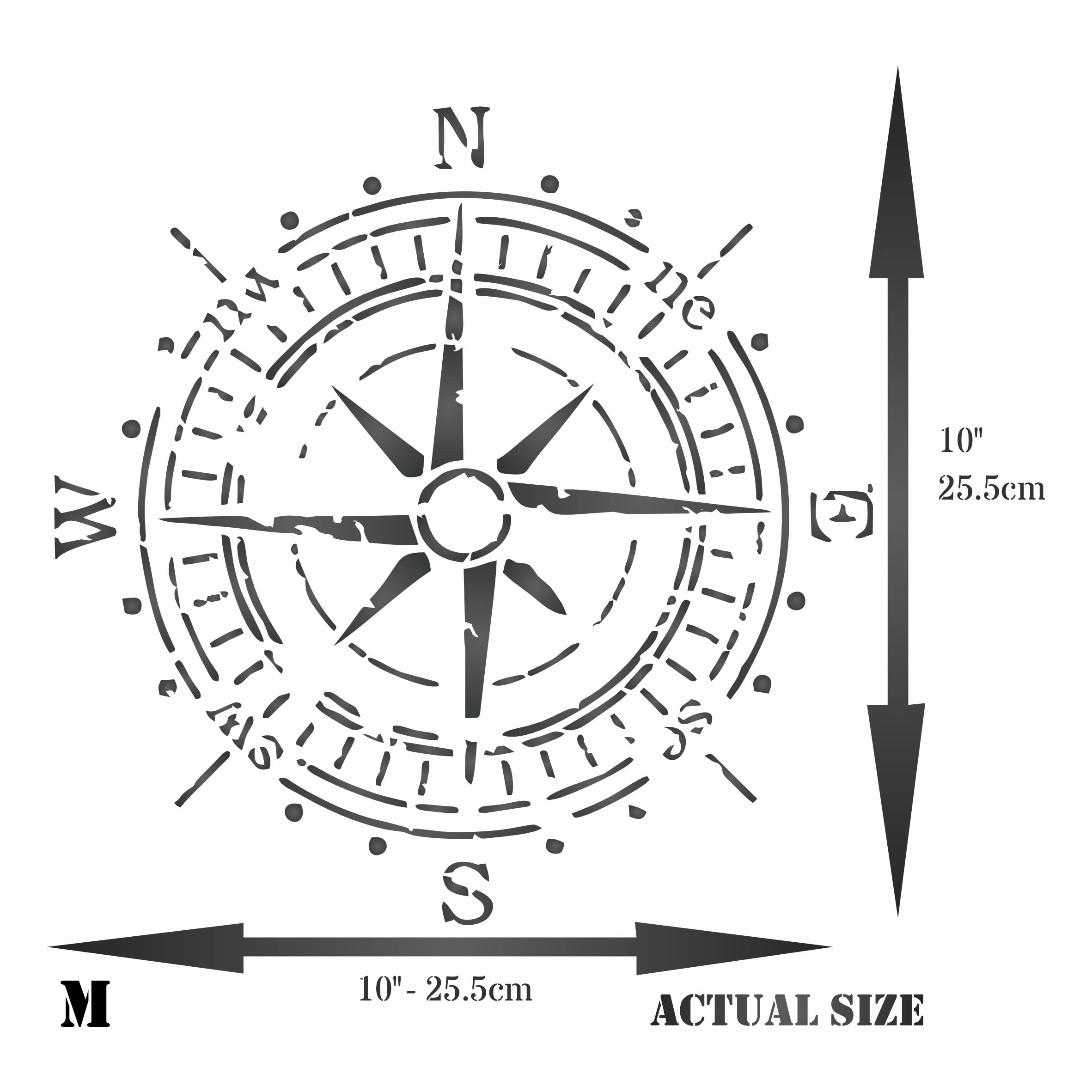 Antique Compass Drawing
