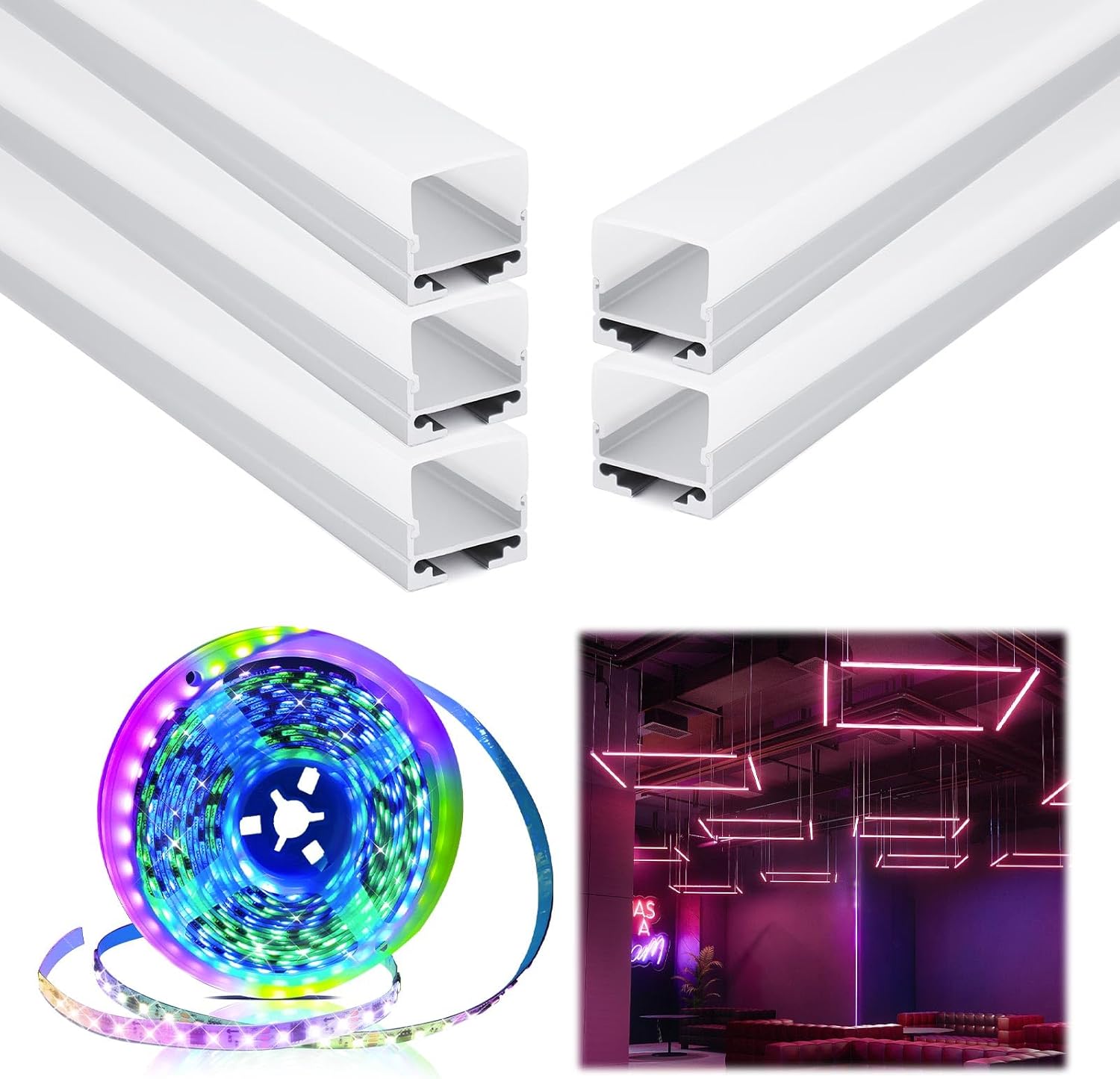 Amazon.com: Muzata Complete Set Spotless LED Diffuser Channel U116 with ...