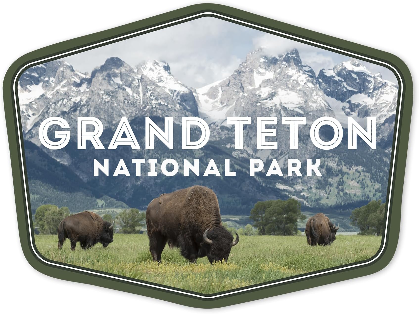 Amazon.com - Die Cut Sticker Grand Teton National Park, Wyoming ...